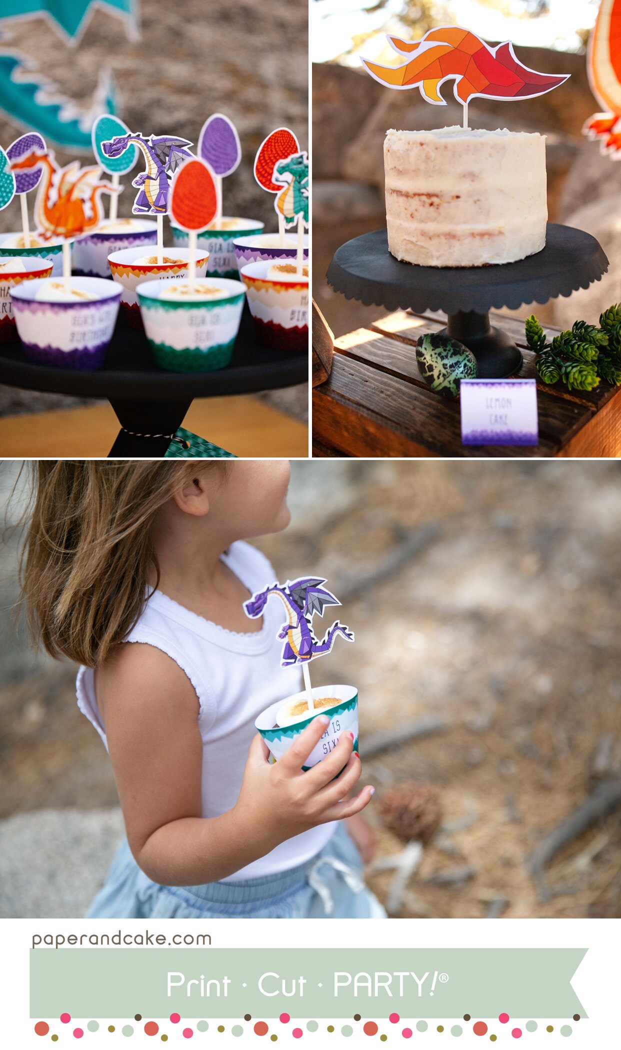 Dragon PRINTABLE Party Decorations - EDITABLE TEXT | Adopt a Dragon ...