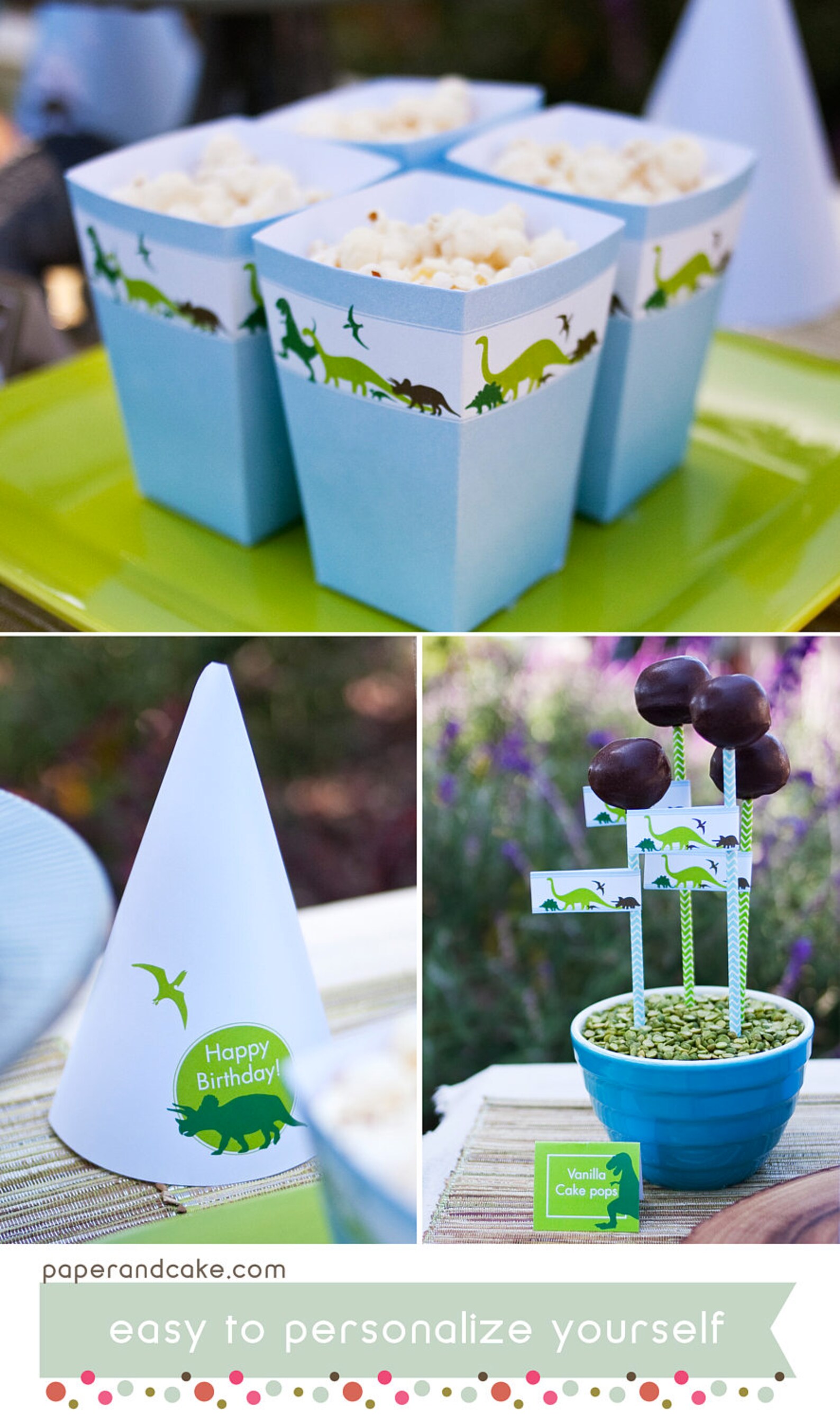 Dinosaur Dig Birthday PRINTABLE Birthday Party Collection - Etsy