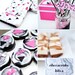 Marble PRINTABLE Party Decorations | Marbled Birthday | Black and Pink ...