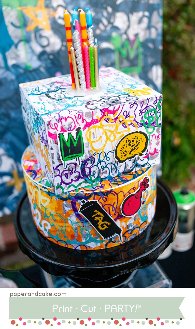 Graffiti PRINTABLE Party Decorations Spray Paint Tagging | Etsy