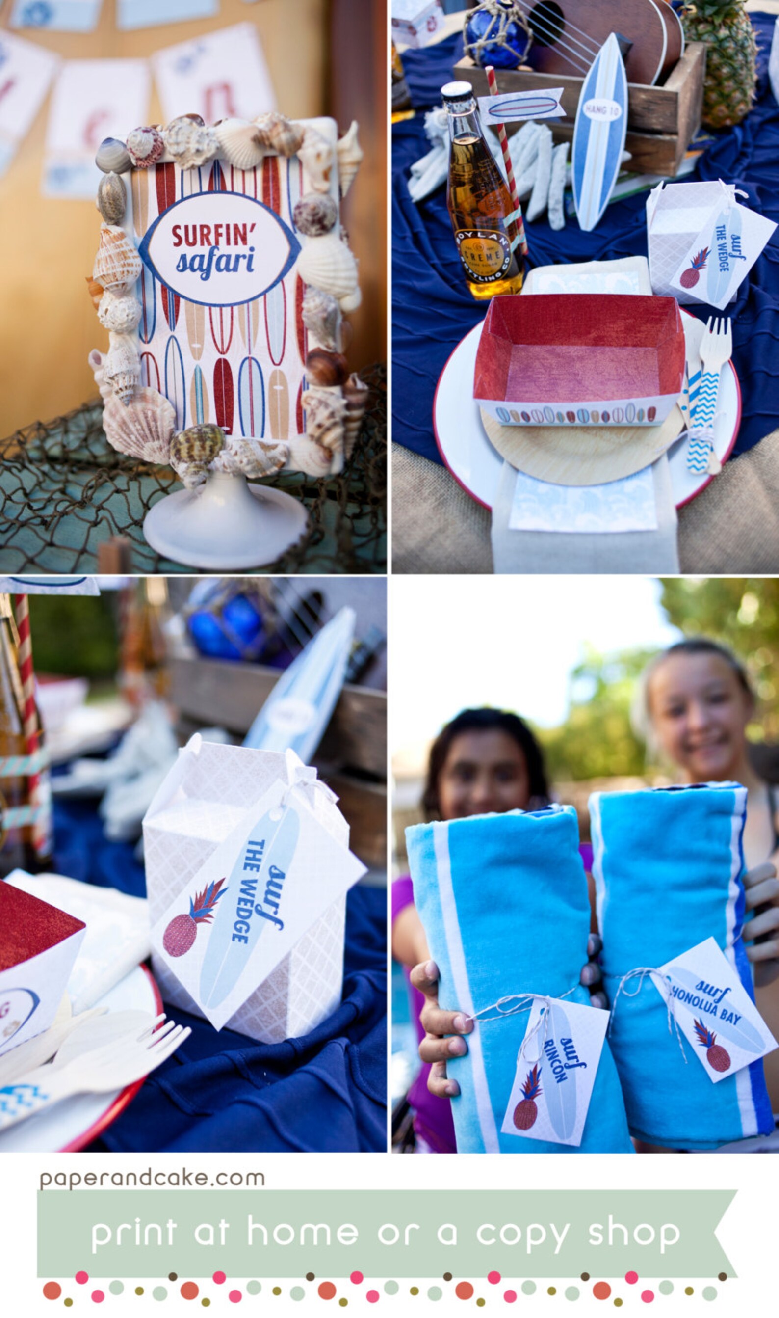 Luau PRINTABLE Party Decorations Tropical Surf Beach Birthday | Etsy