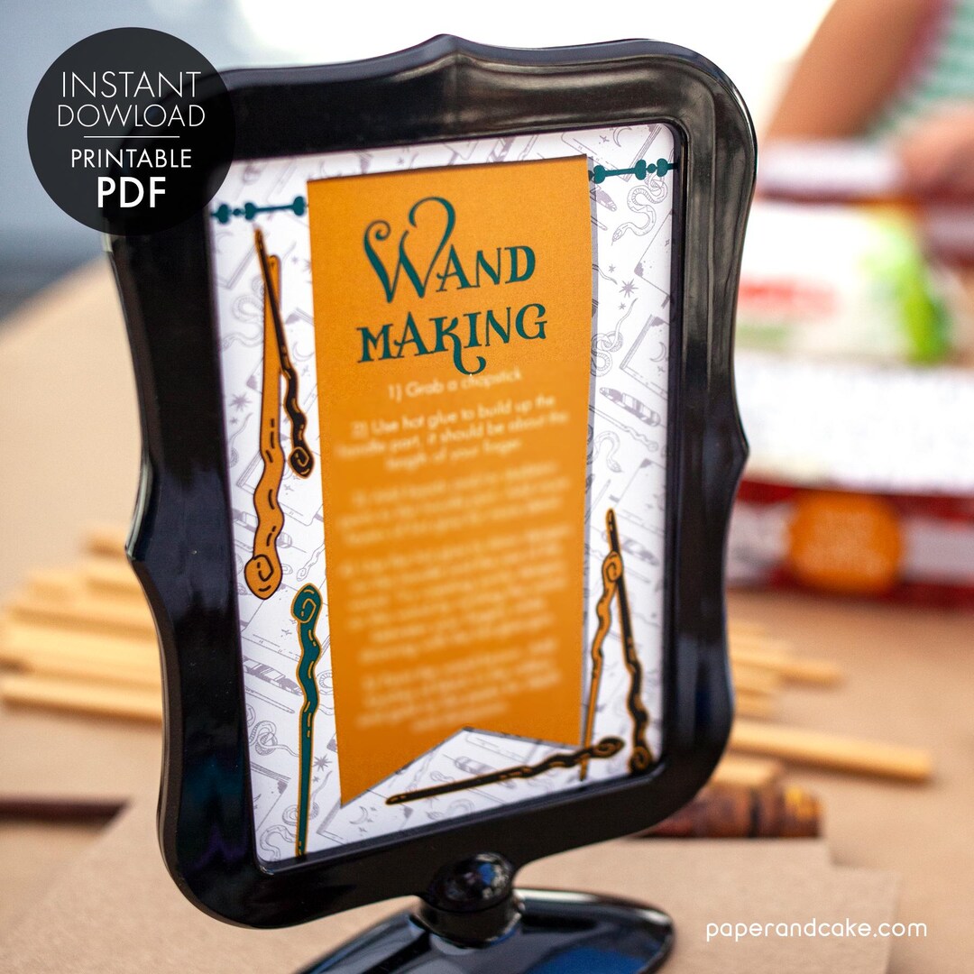 Wizard School PRINTABLE Activities and Trivia, Instructions and Signage ...
