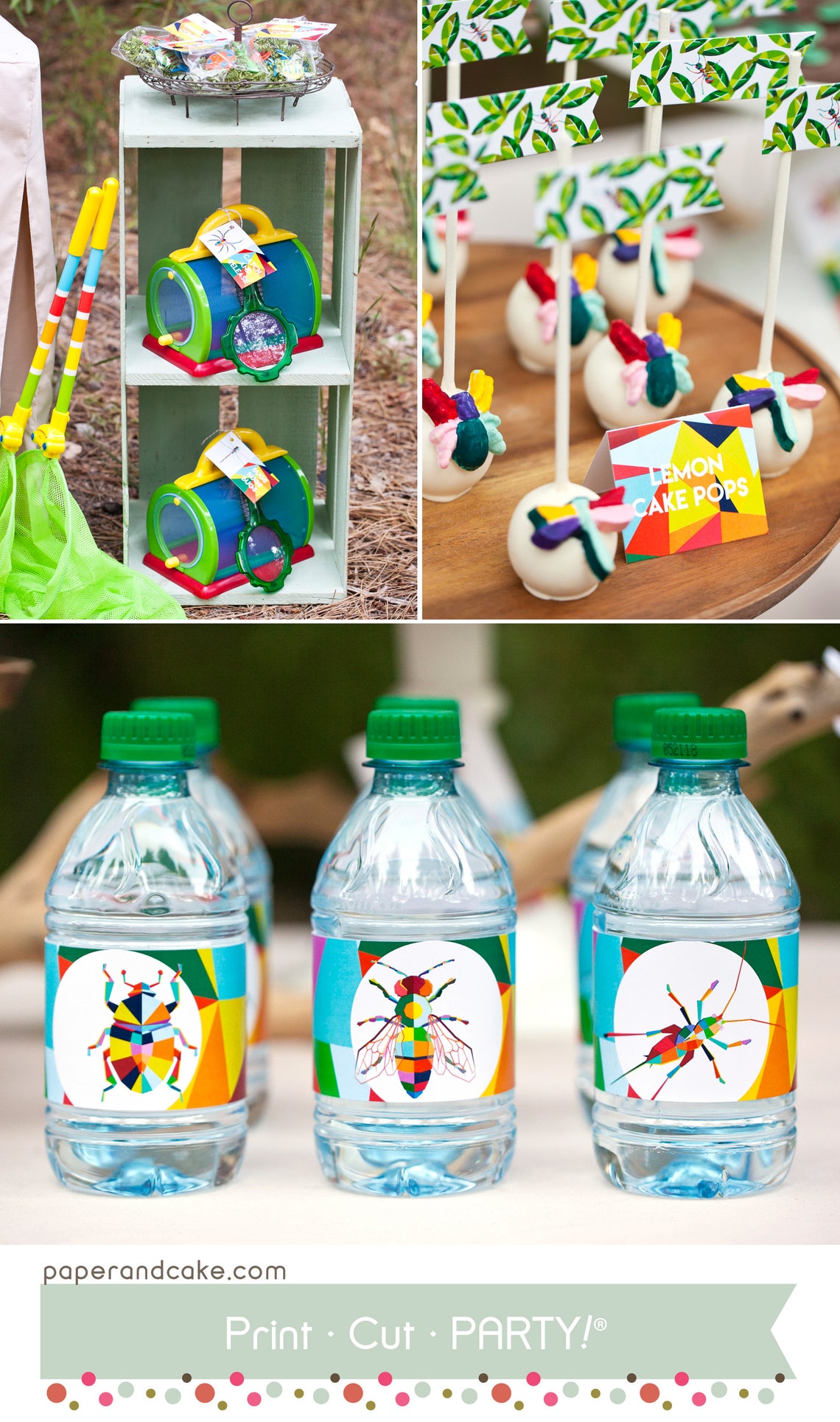 Bugs PRINTABLE Party Decorations Insects Birthday Fly - Etsy