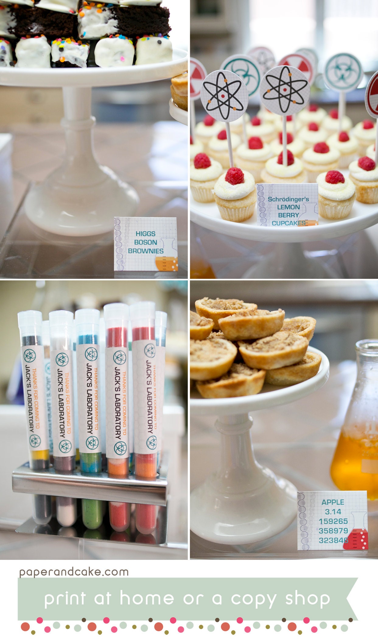 Science PRINTABLE Party Decorations, Chemistry Lab Birthday - EDITABLE ...