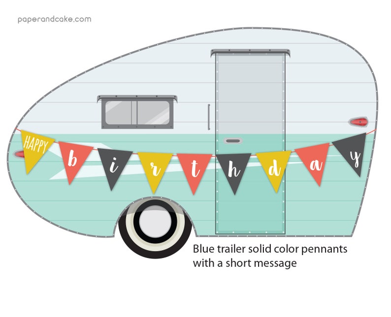 Vintage Travel Trailer DIGITAL BACKDROP Poster Dessert Table - Etsy