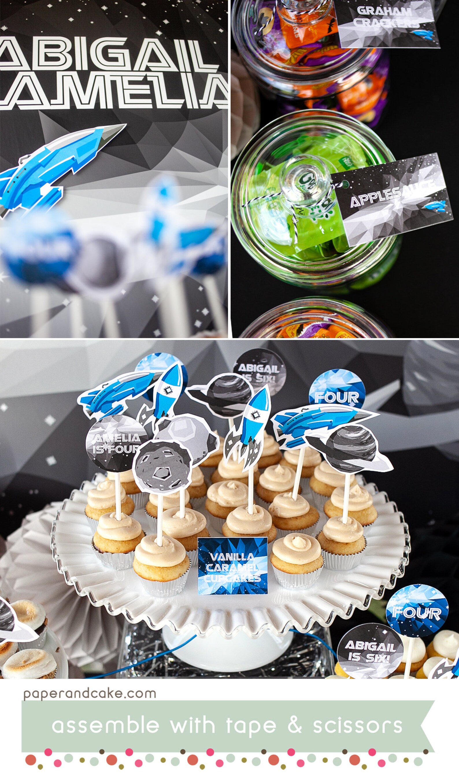 Galactic Battle PRINTABLE Party Decorations Outer Space Wars - Etsy