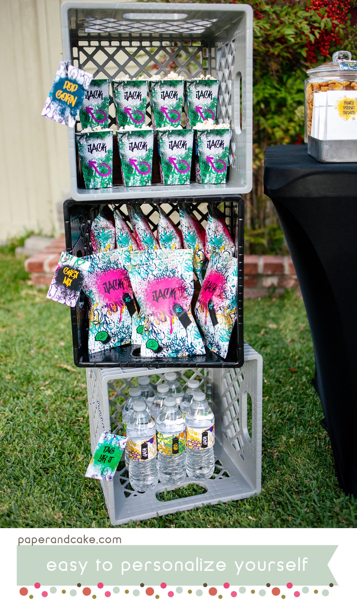 Graffiti PRINTABLE Party Decorations, Spray Paint Tagging Birthday ...