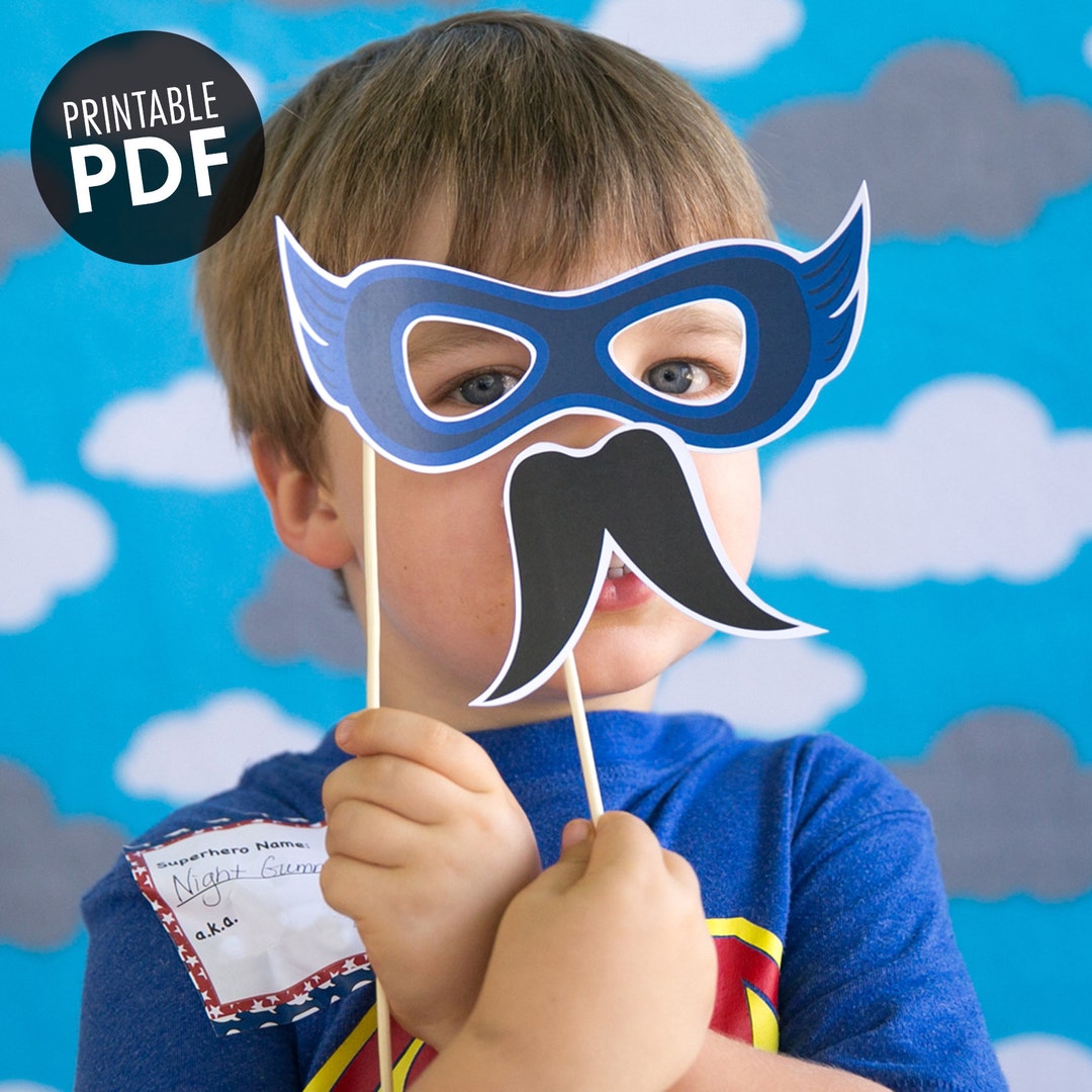 26 Super Comic Book Hero Printable PHOTO BOOTH PROPS Pow! Zap! Boom ...