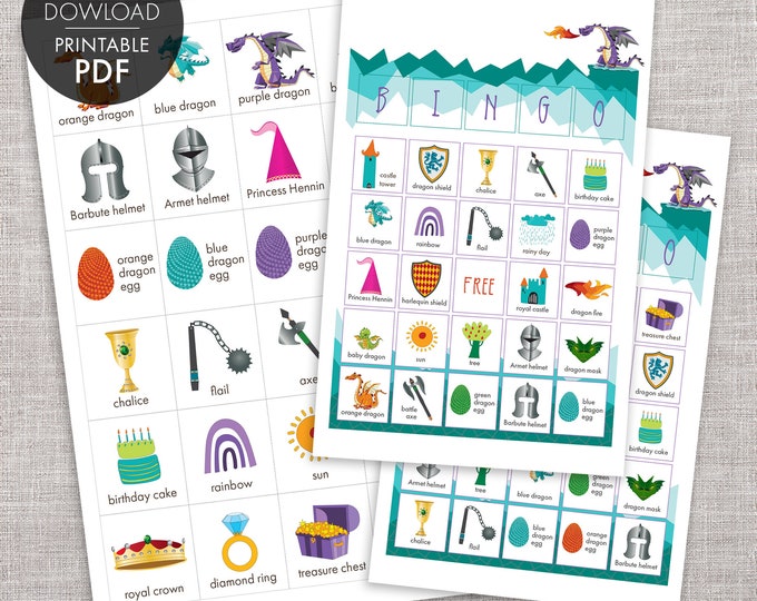 10 Dragons Party Games PRINTABLE Activities Bundle - EDITABLE TEXT ...