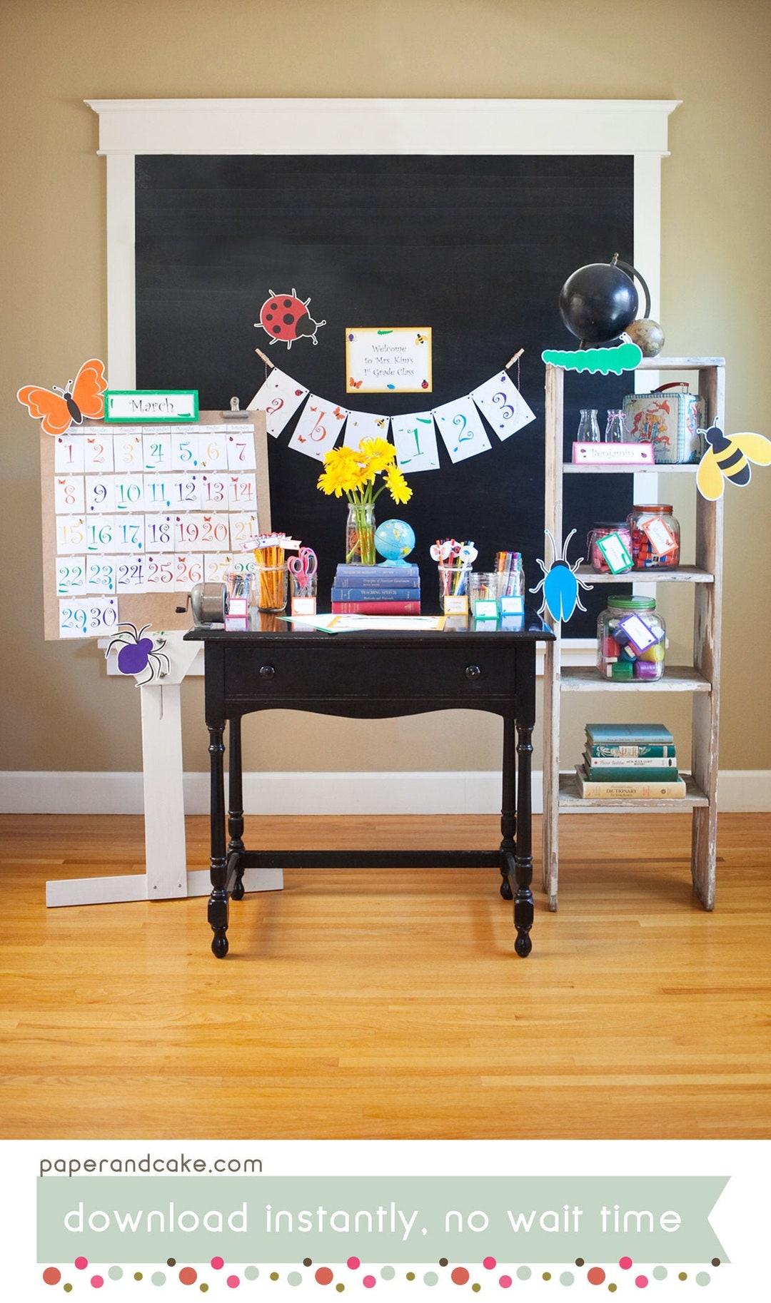 Rainbow of Bugs Classroom PRINTABLES | Teacher Supplies | Bulletin ...