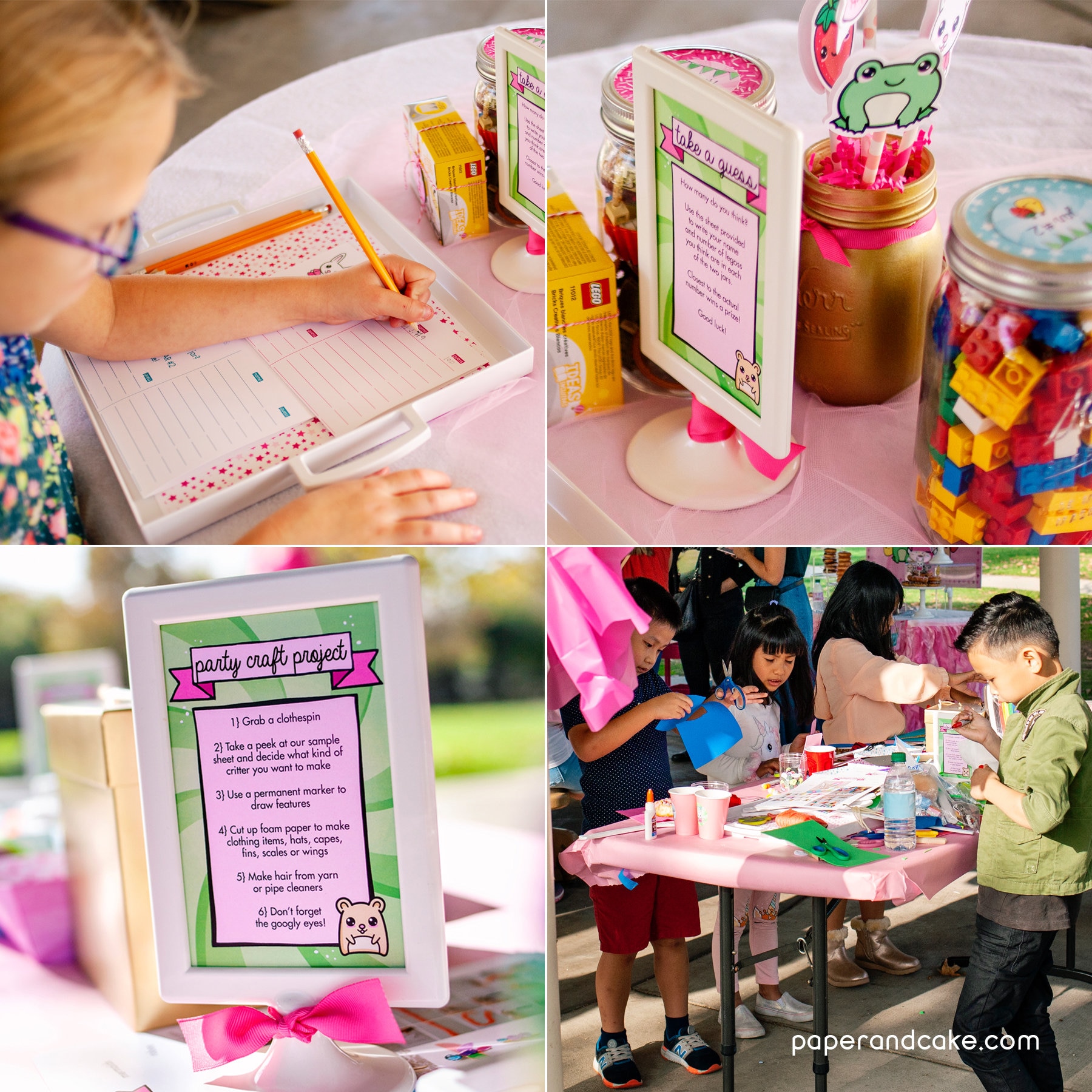 Cute Kawaii PRINTABLE Games + Activities Bundle, Easy Birthday Party ...