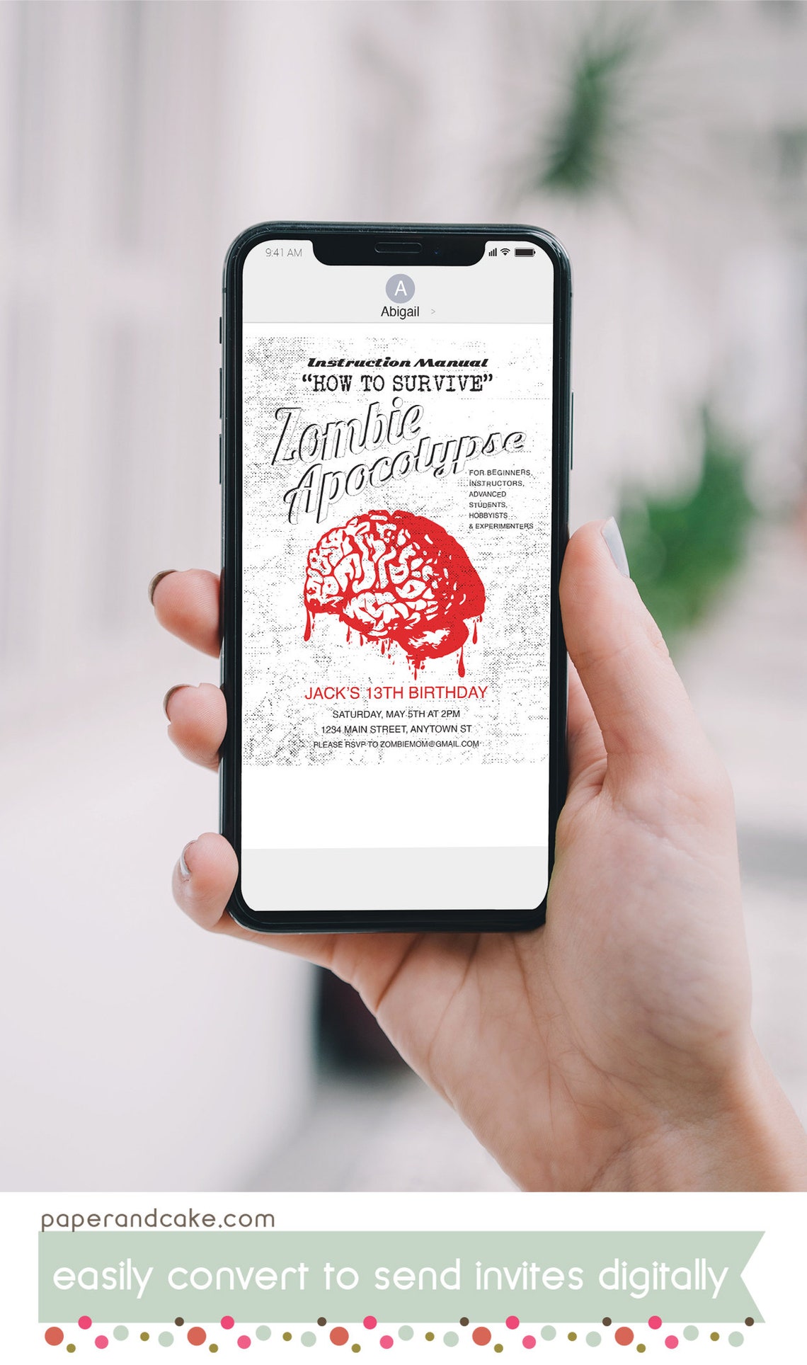 Zombie Apocalypse PRINTABLE Party Decorations Undead Walkers - Etsy