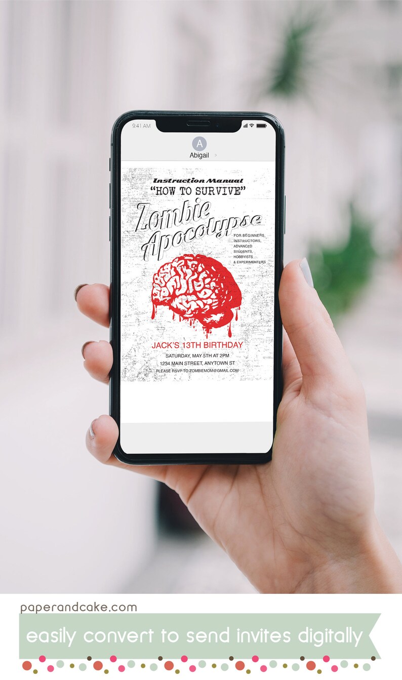 Zombie Apocalypse PRINTABLE Party Decorations Undead Walkers - Etsy