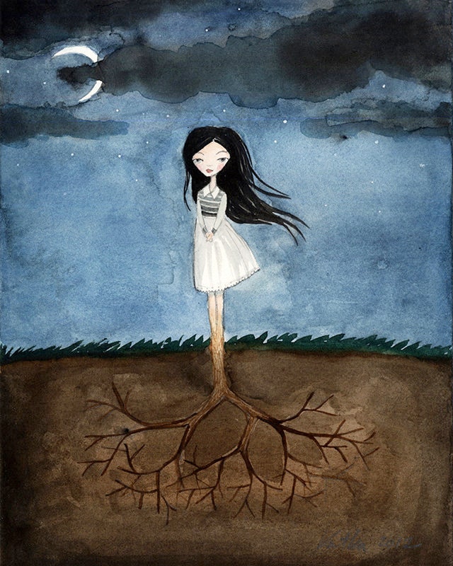 Lonely Girl Paintings