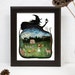 Watercolor Illustration Snow White Vs Witch Fairy Tale - Etsy