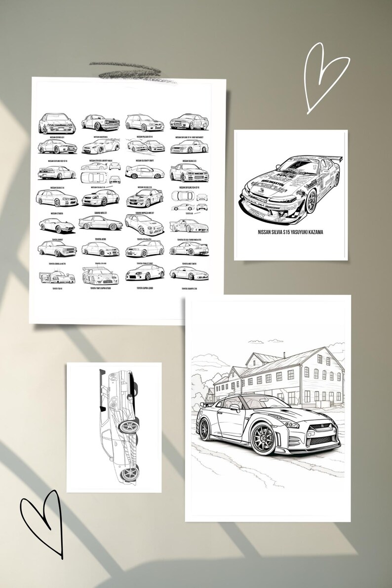 Printable JDM Cars Coloring Pages, Japanese Domestic Market Art ...