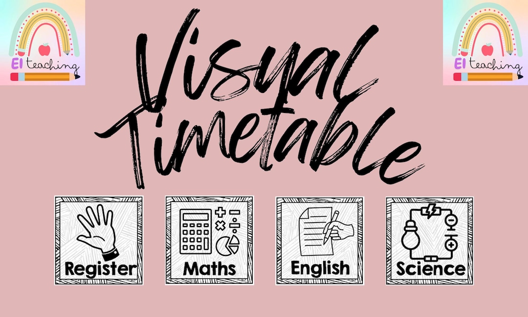 Primary School Visual Timetable Key Stage Two - Etsy