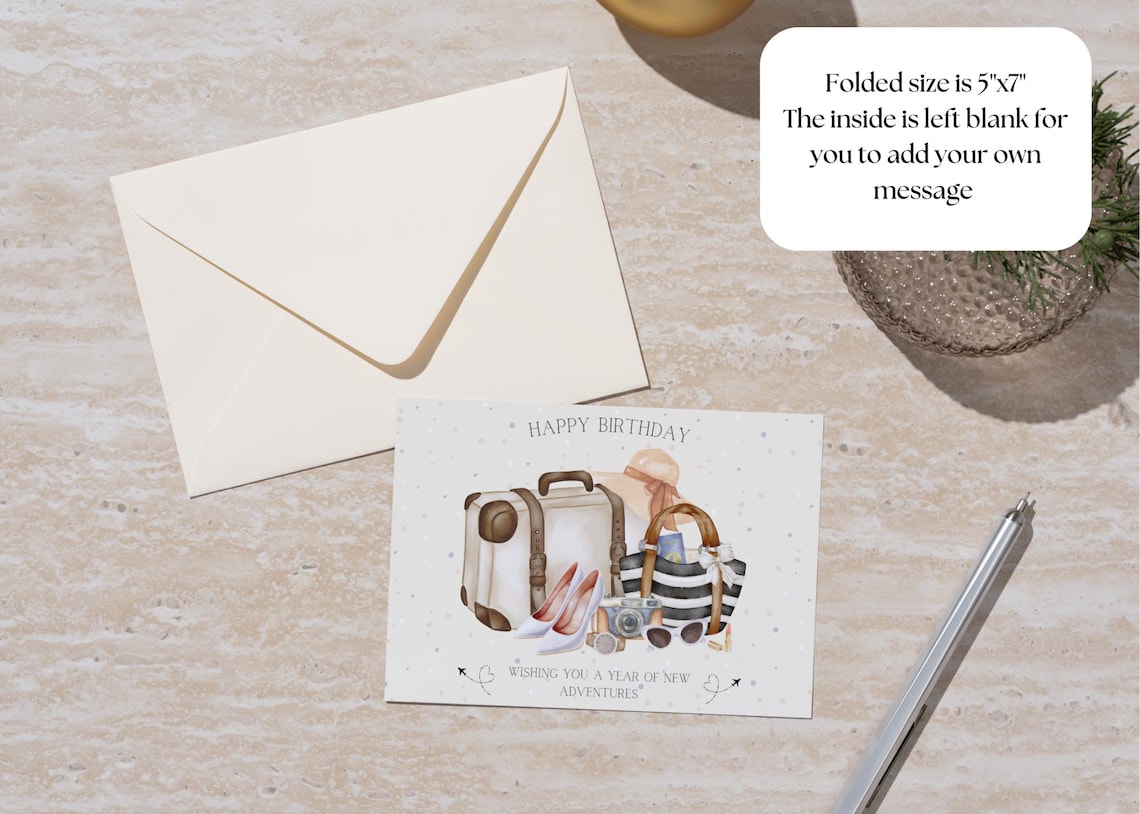 Birthday Vintage Travel Themed Cute and Classy Happy Birthday Wishing ...