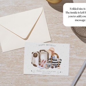 Birthday Vintage Travel Themed Cute and Classy Happy Birthday Wishing ...