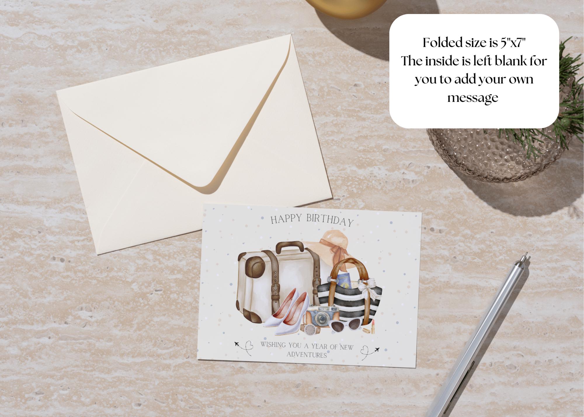 Birthday Vintage Travel Themed Cute and Classy Happy Birthday Wishing ...