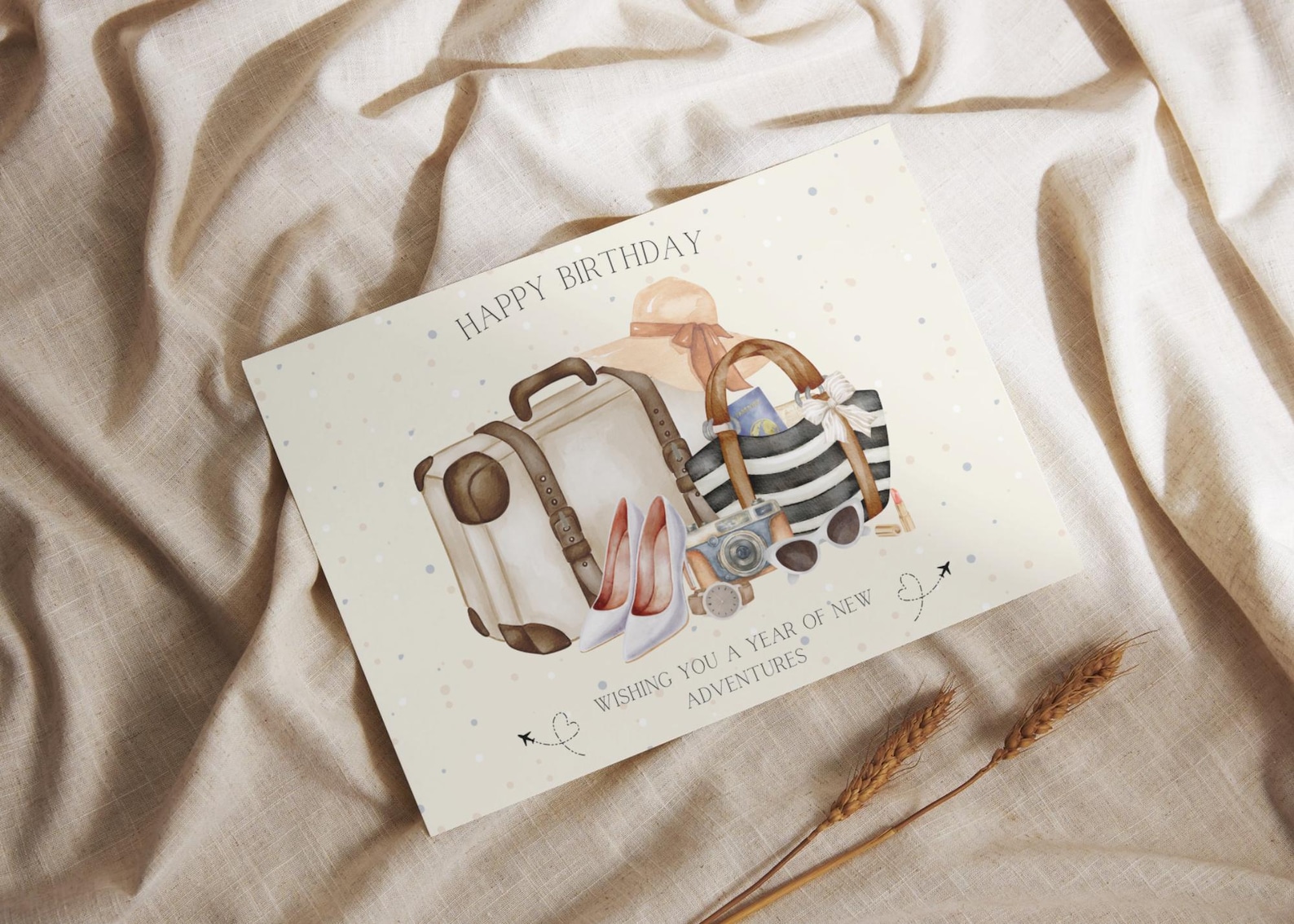 Birthday Vintage Travel Themed Cute and Classy Happy Birthday Wishing ...