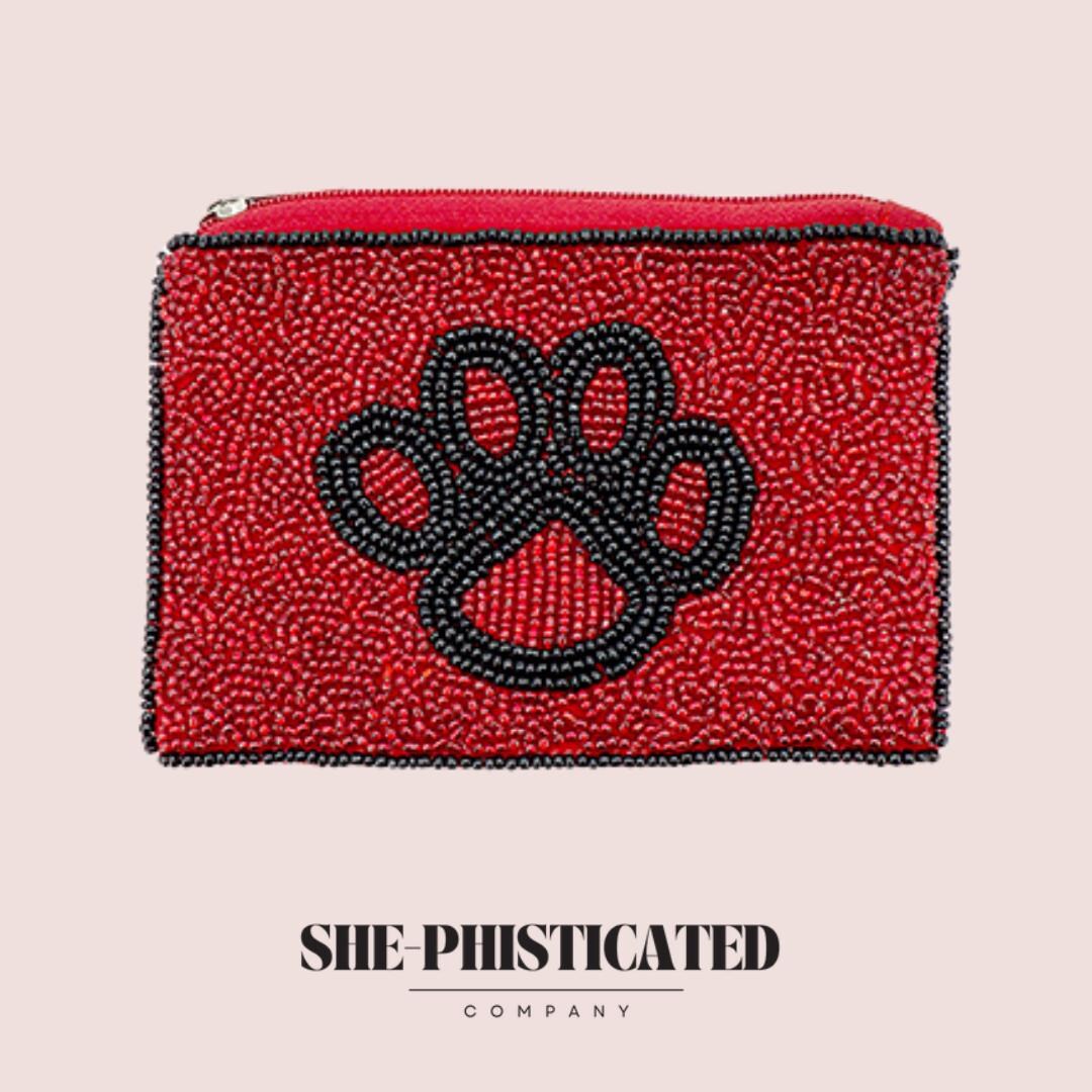 Red and Black Paw Print, Georgia Bulldog Tailgate, Game Day Style ...