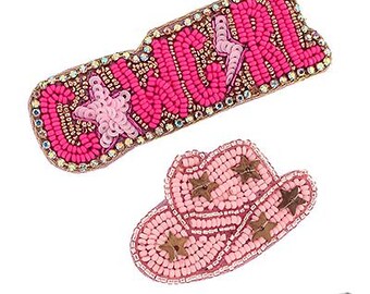 NEW TREND Martini & Margarita BEADED Pin Trucker Hat Patches - Etsy