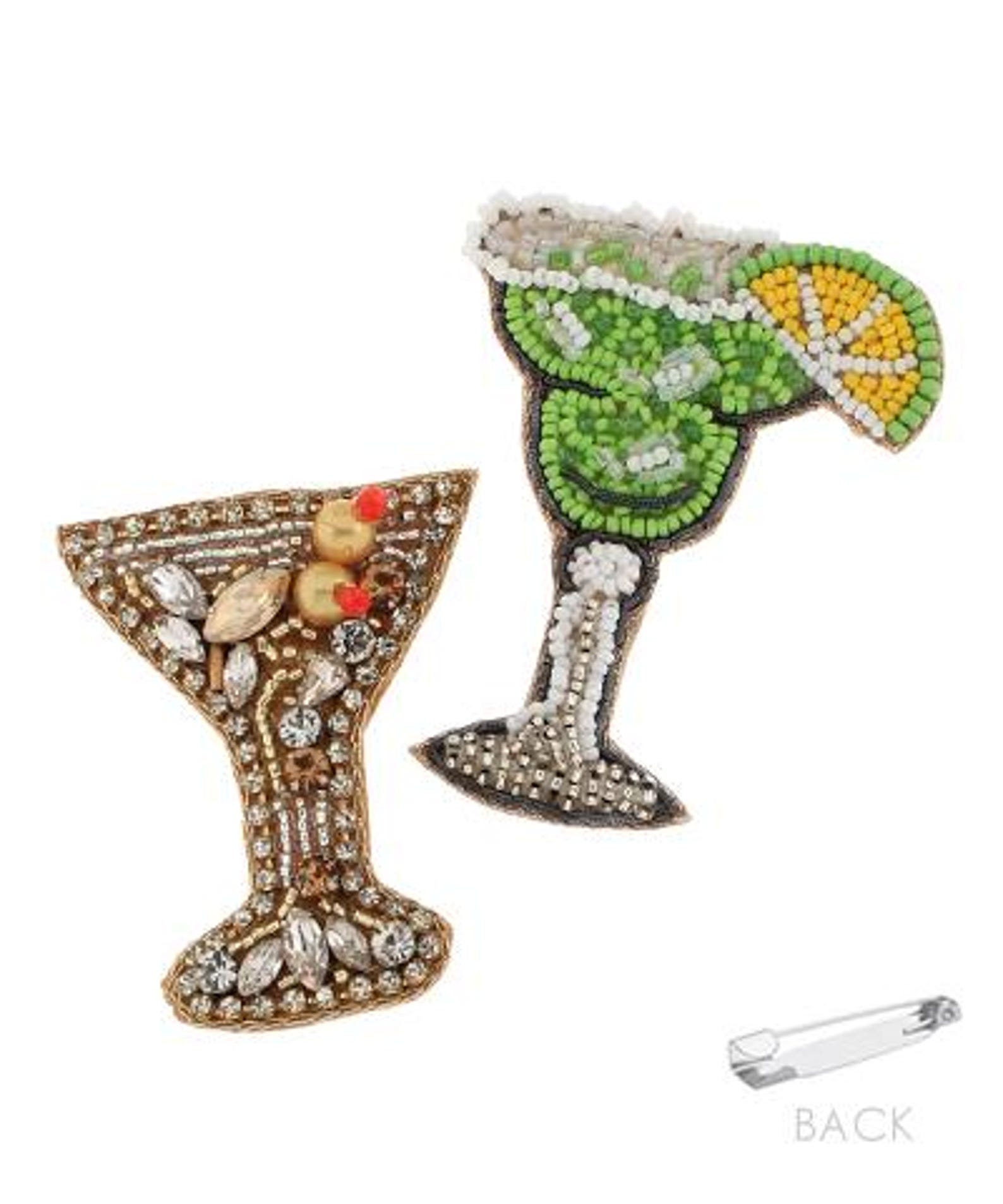 NEW TREND Martini & Margarita BEADED Pin Trucker Hat Patches - Etsy