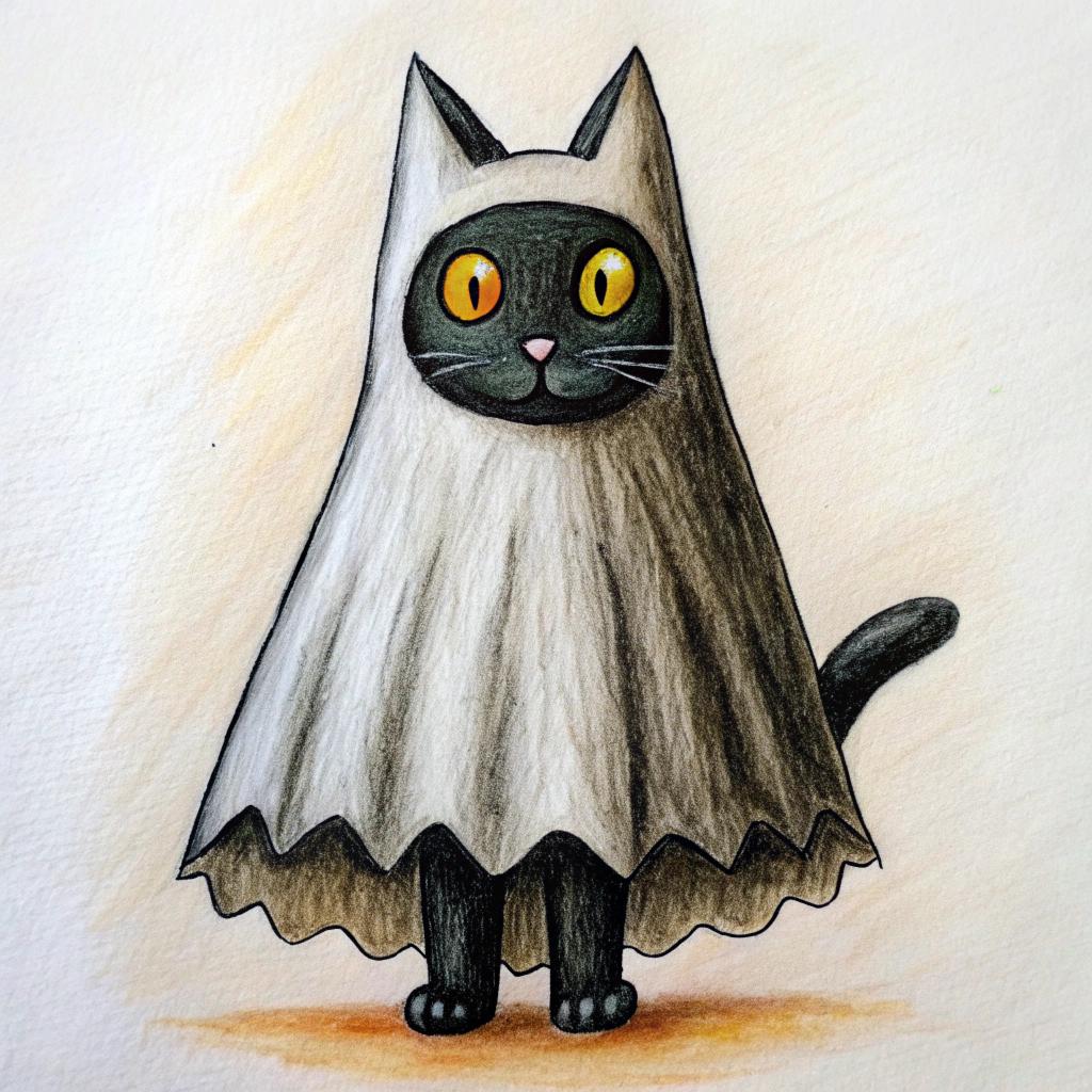 Retro Boo Cat PNG - Etsy