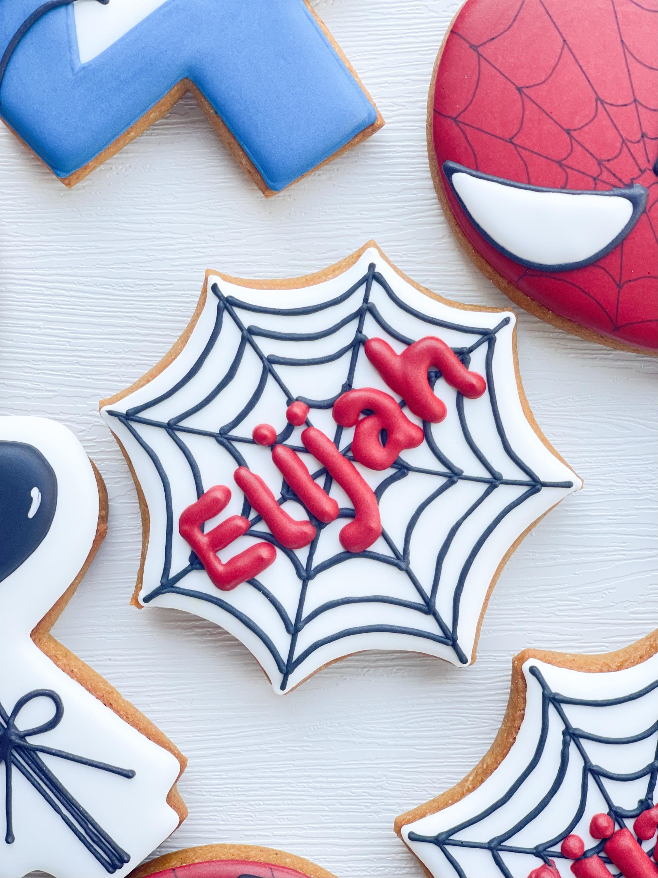 Cookies Decorated Cookies Spider Man Cookies Boys Birthday Cookies - Etsy