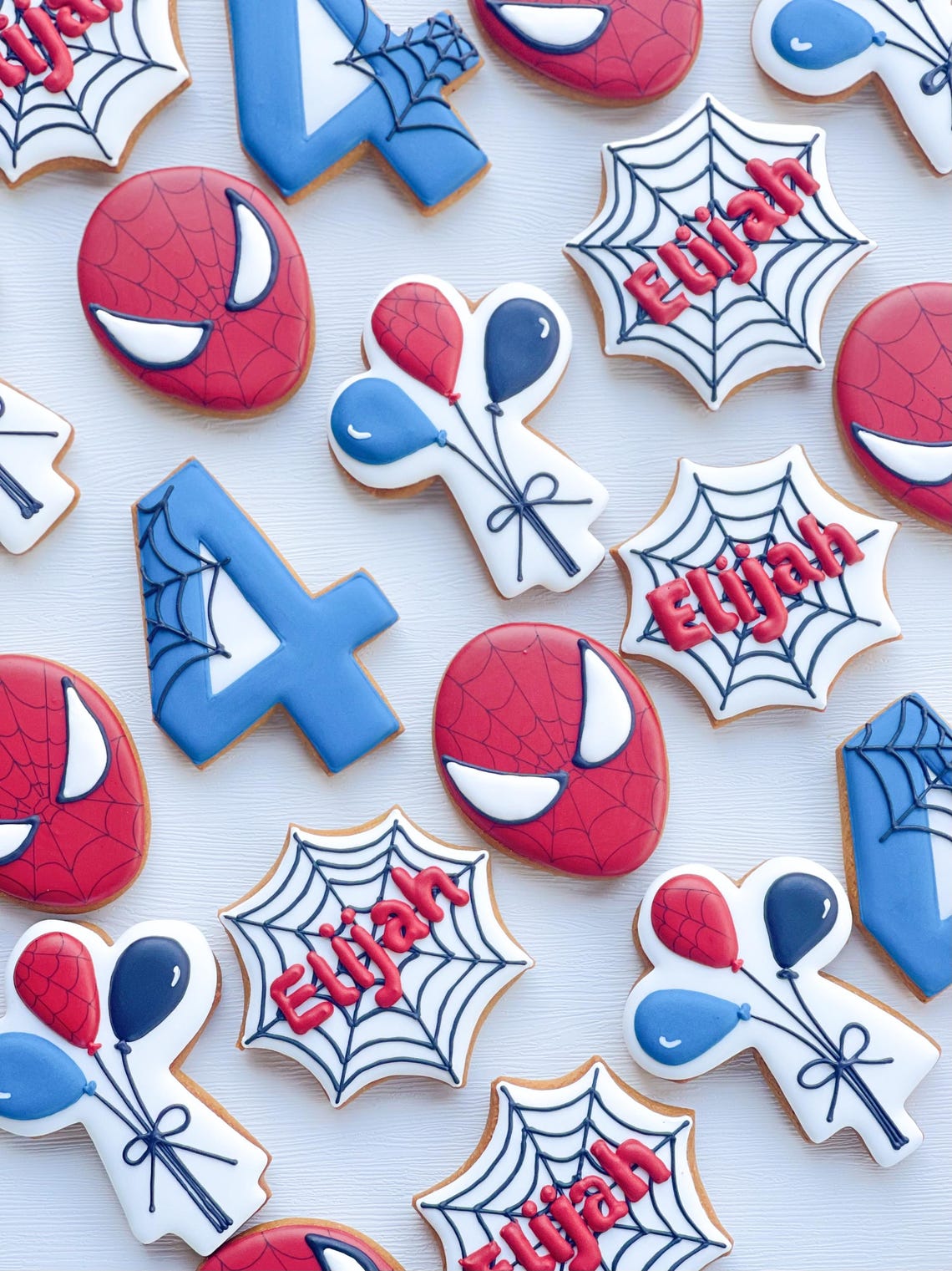 Cookies Decorated Cookies Spider Man Cookies Boys Birthday Cookies - Etsy