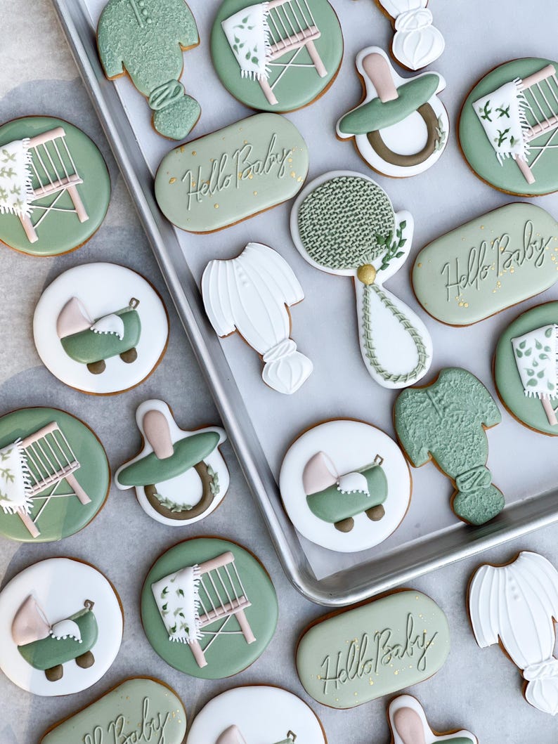 Delicate Honey Cookies for Baby Shower - Unique Design and Flavour - Etsy