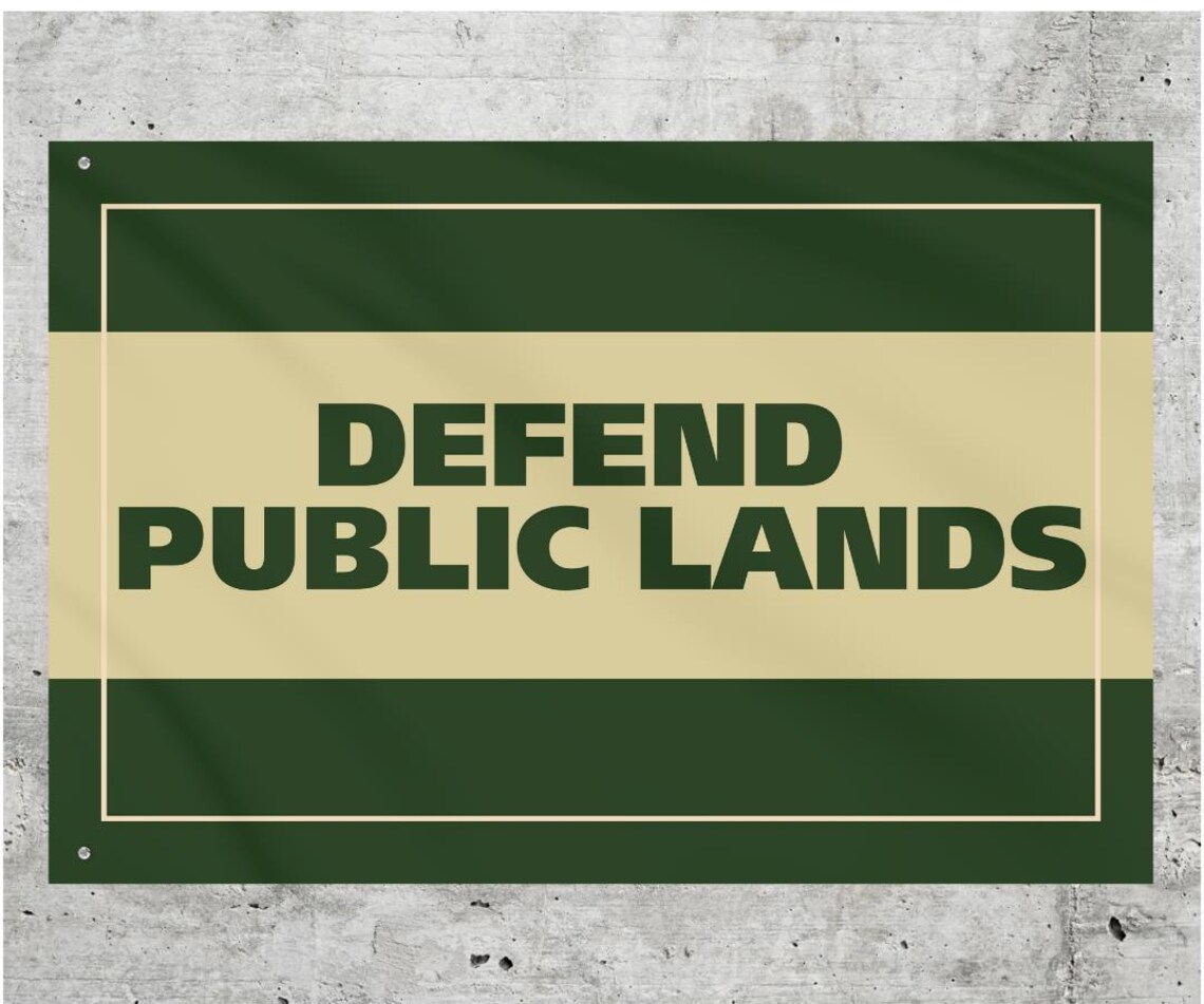 Defend Public Lands Protest Flag | Environmental Activism Protest ...