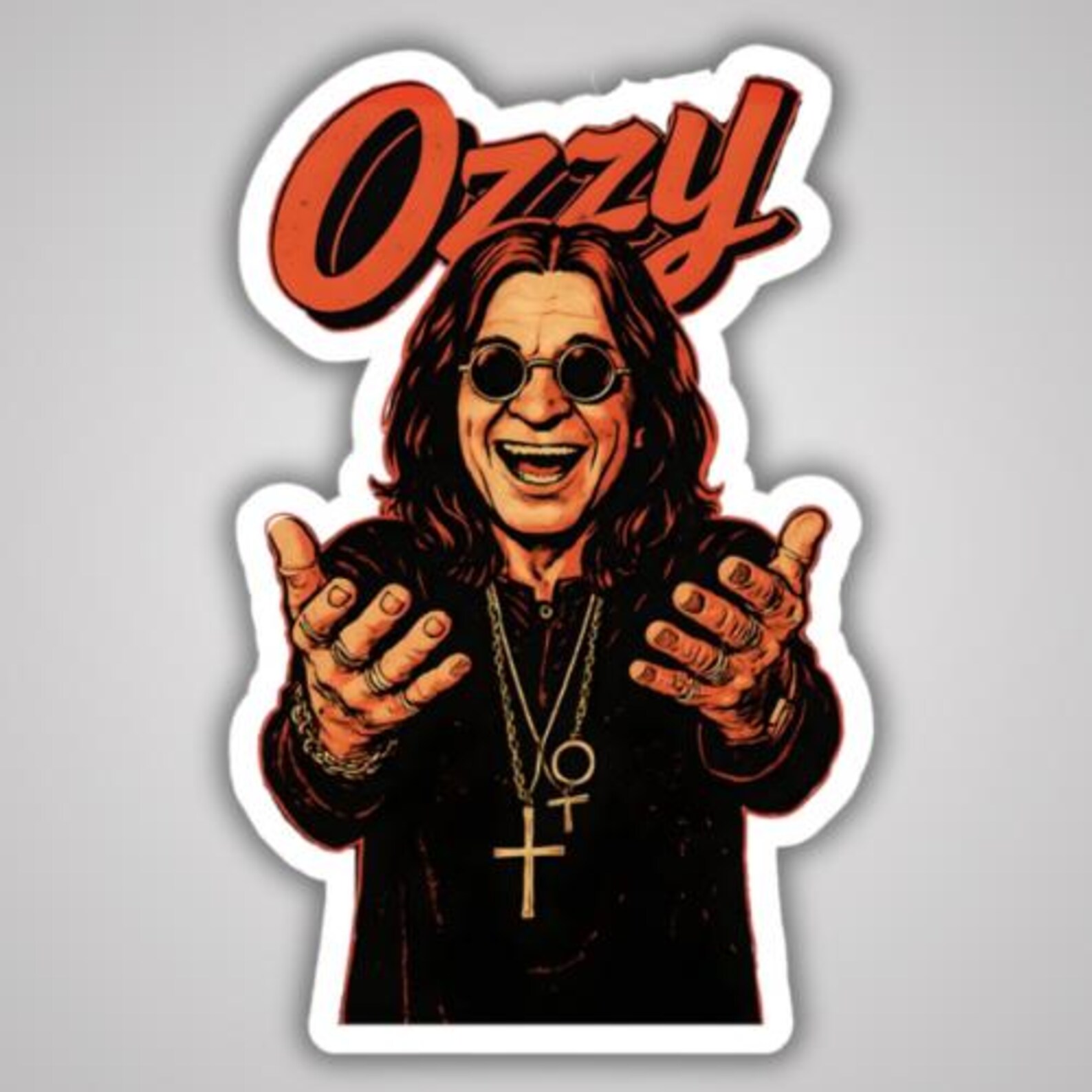 Ozzy Osbourne Sticker – Rock Legend Vinyl Sticker, Prince of Darkness ...
