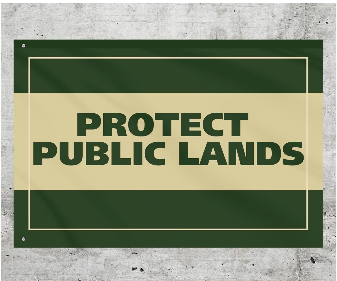 Protect Public Lands Flag | Protest Banner | Environmental Activism ...
