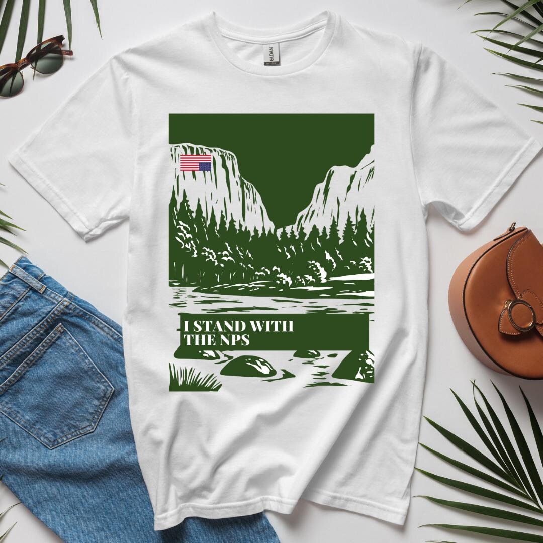 I Stand With the NPS T-shirt | National Park Support Tee | Nature ...