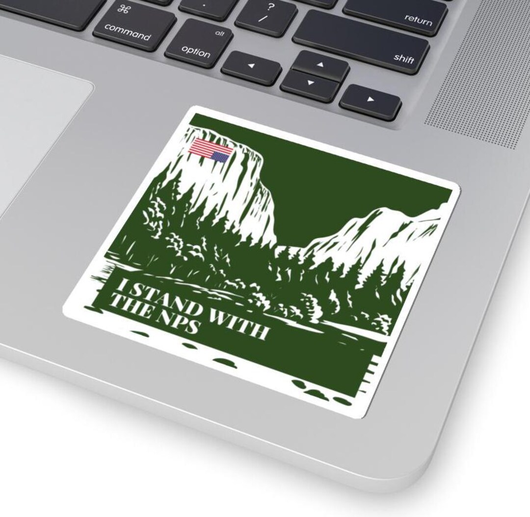 Stand With the NPS Vinyl Sticker | National Parks Support Decal ...
