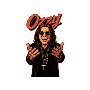 Ozzy Osbourne Sticker – Rock Legend Vinyl Sticker, Prince of Darkness ...