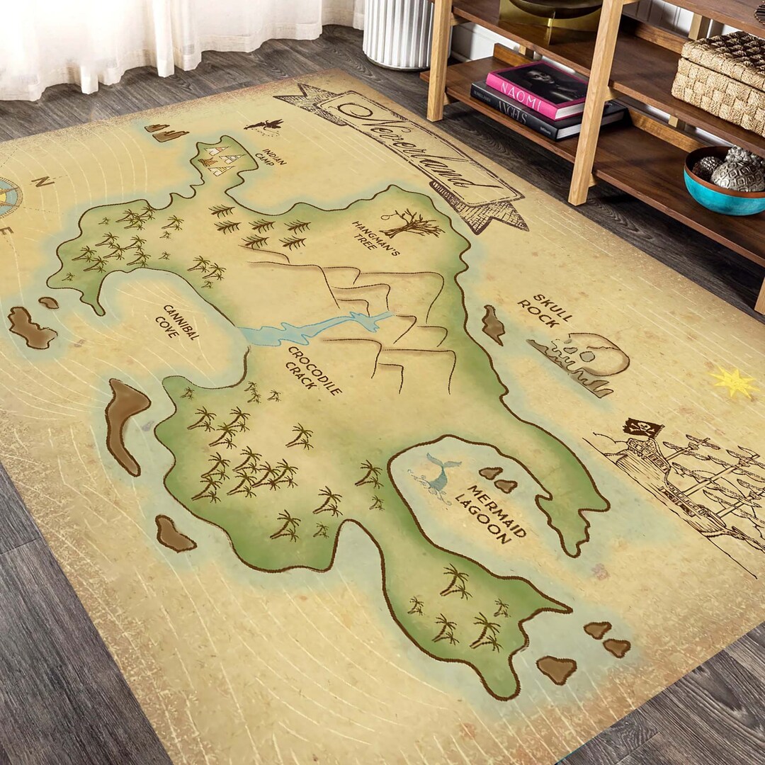 Neverlands Map Rug, Fantastic Rug, Amazing Rug, Magic Rug, Gamer Rug ...