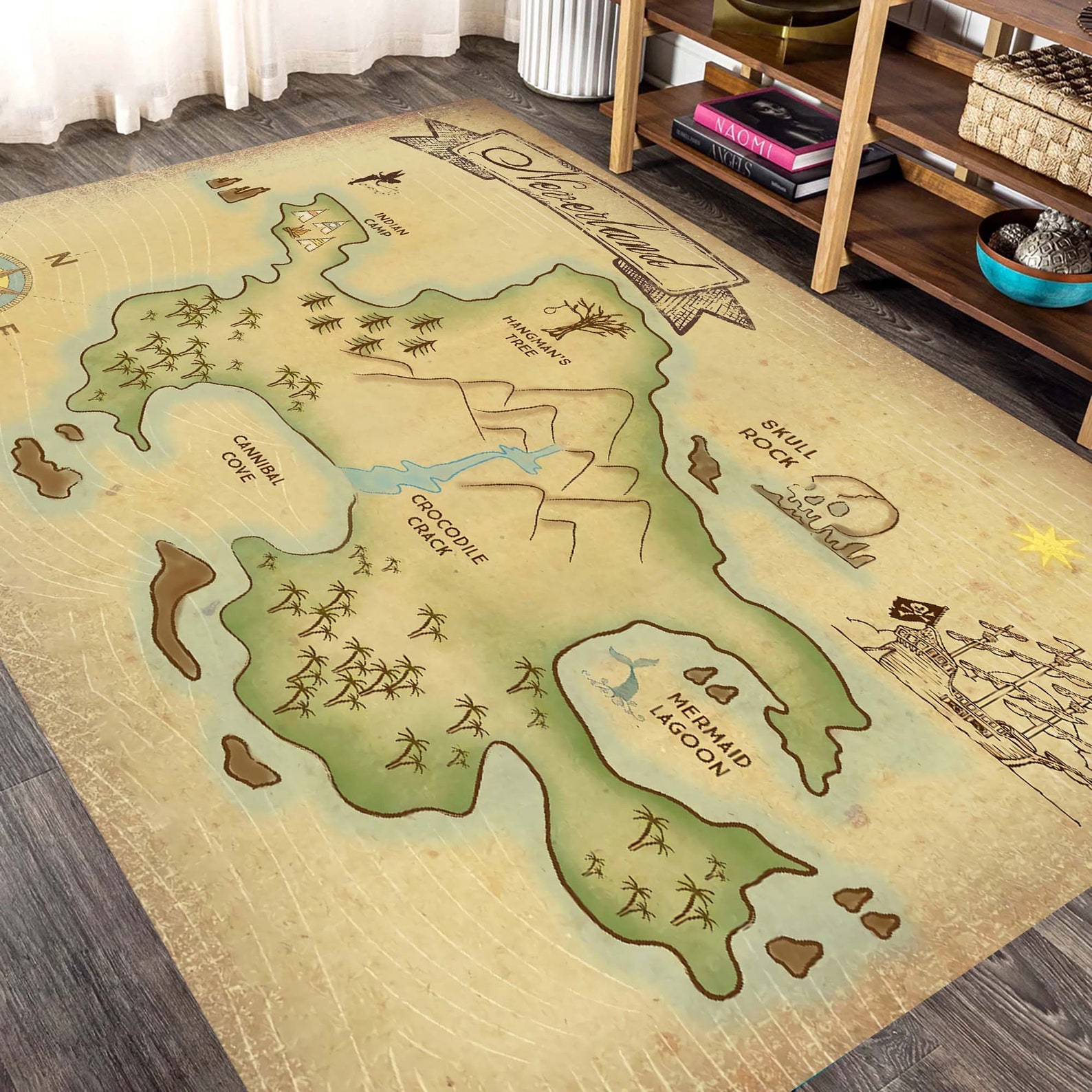 Neverlands Map Rug, Fantastic Rug, Amazing Rug, Magic Rug, Gamer Rug ...