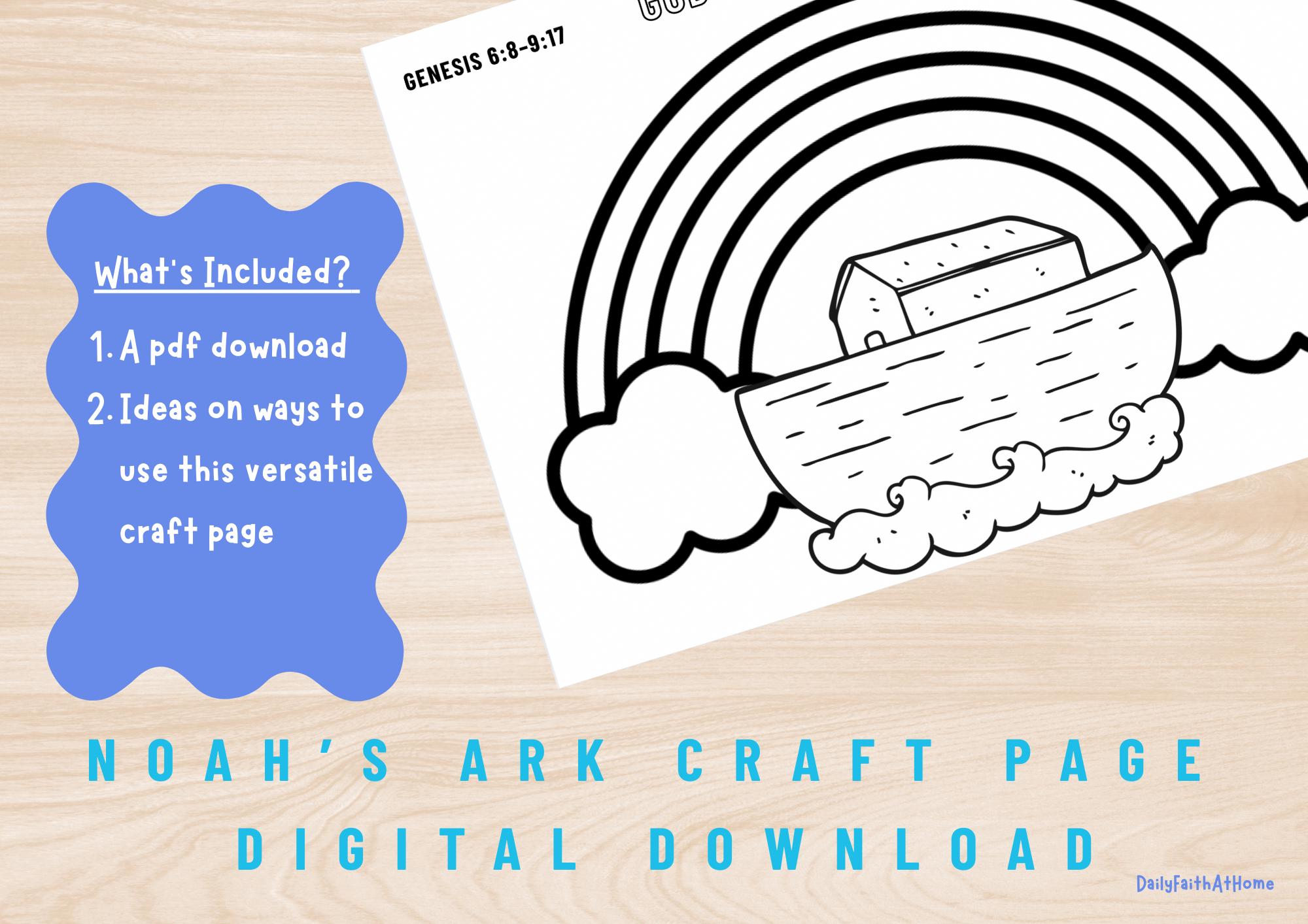 Noah's Ark Craft Page - Etsy
