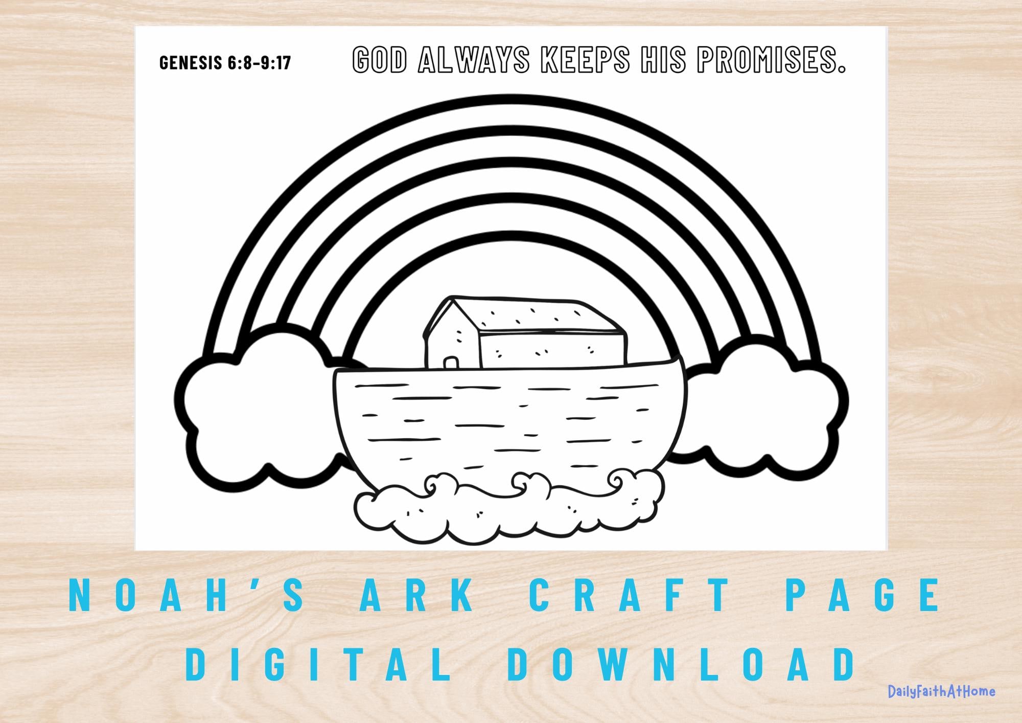 Noah's Ark Craft Page - Etsy