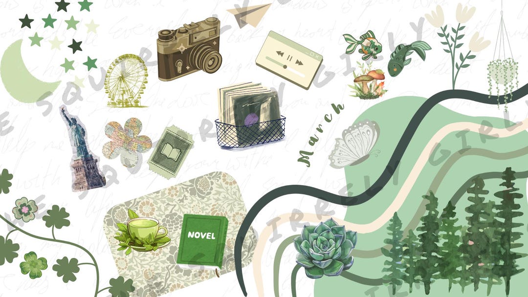 Digital Desktop Wallpapers Seasonal Spring and Summer Months - Etsy
