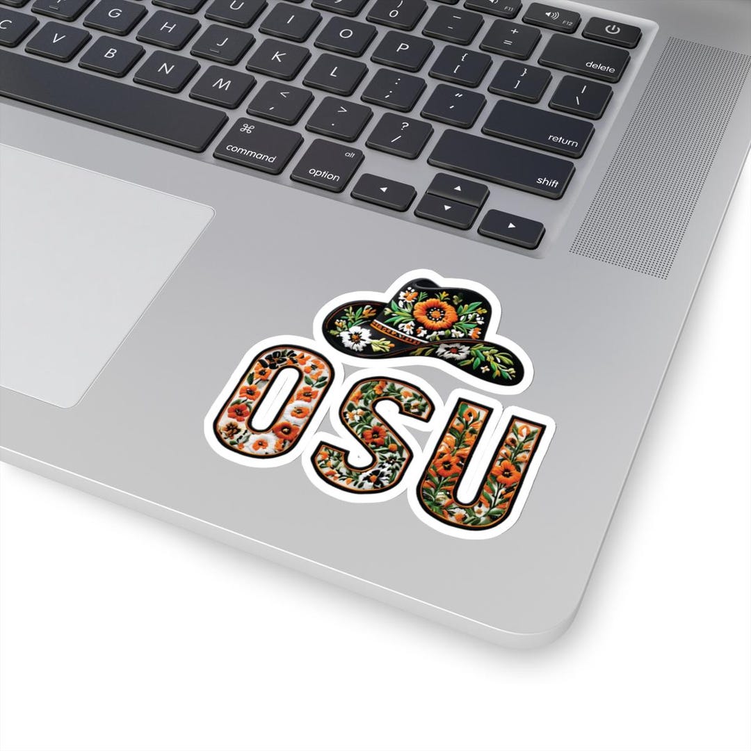 OSU Cowboys Bold Western Blooms Sticker - Etsy