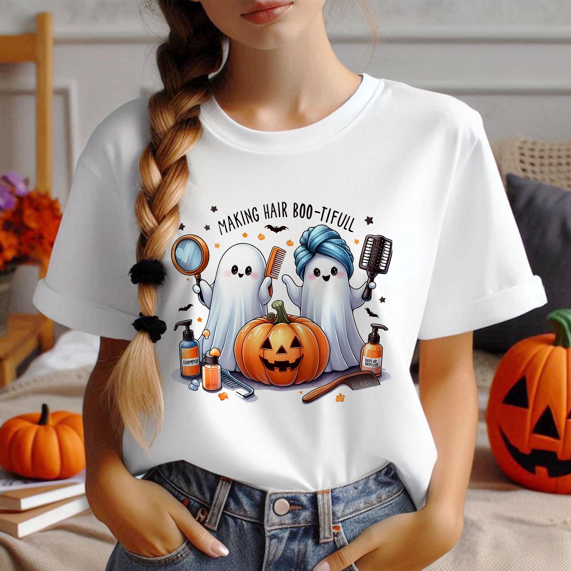 Making Hair Bootiful Png, Boojee Ghost Png, Spooky Pumpkin Png ...