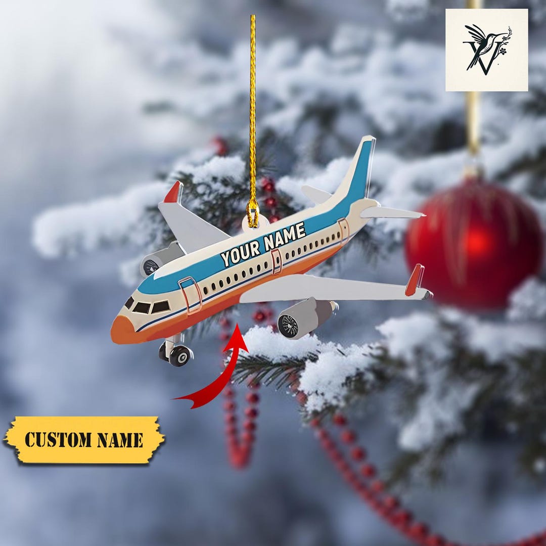 Personalized Airplane Ornaments 2D for Christmas Tree ,airplane ...