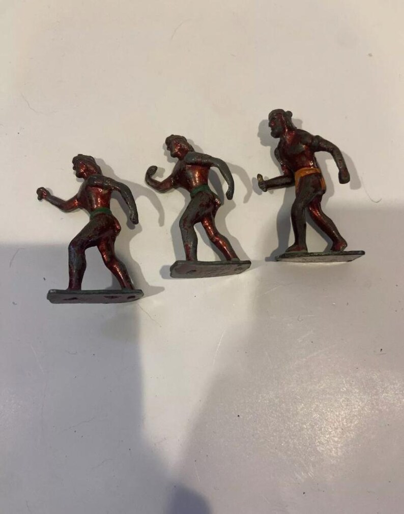 Antique 1920s Johillco Lead American Indian Figures England | John Hill ...