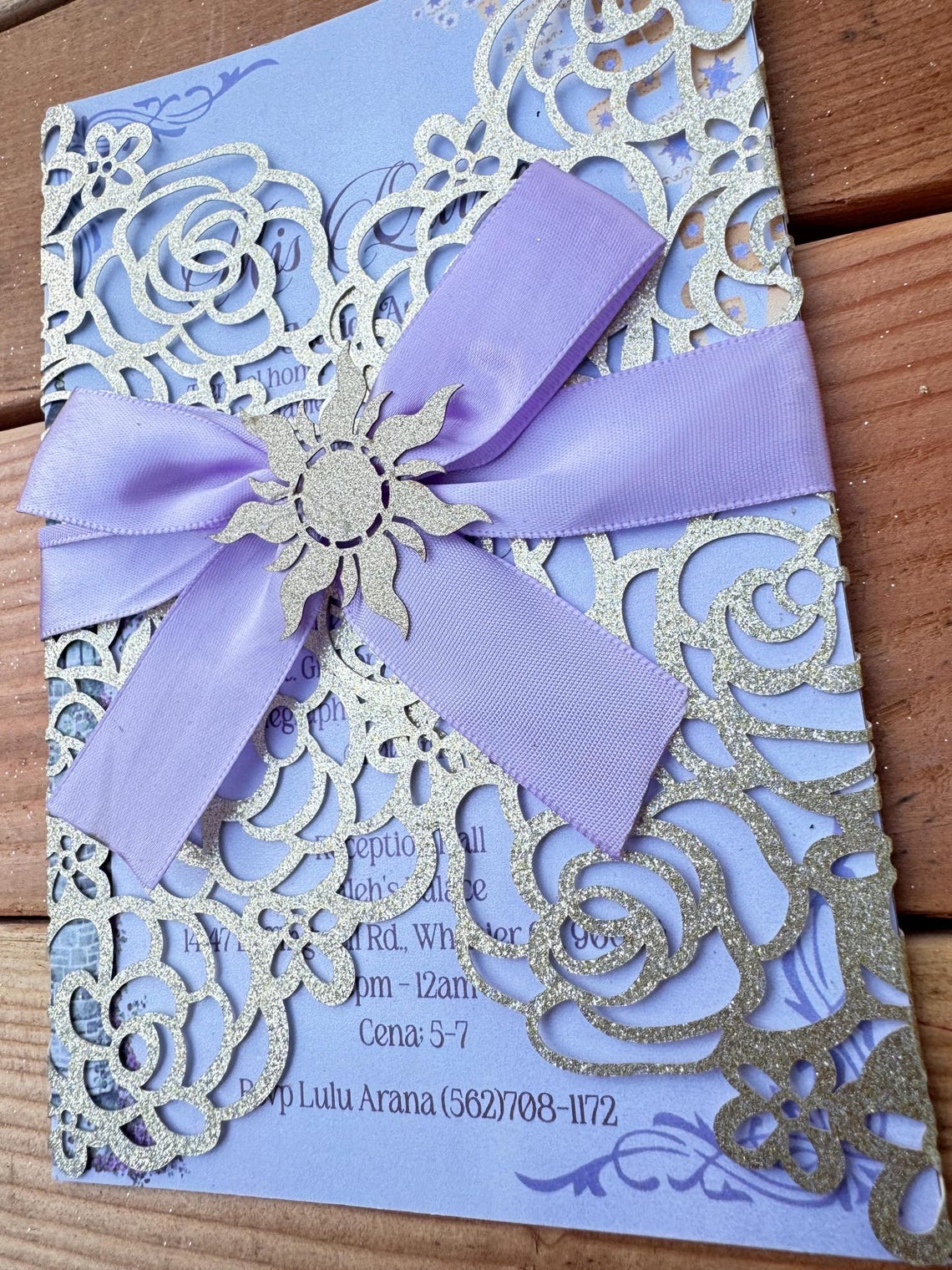 Rapunzel Tangled Laser Cut Quinceañera Invitations Can Be Made for ...