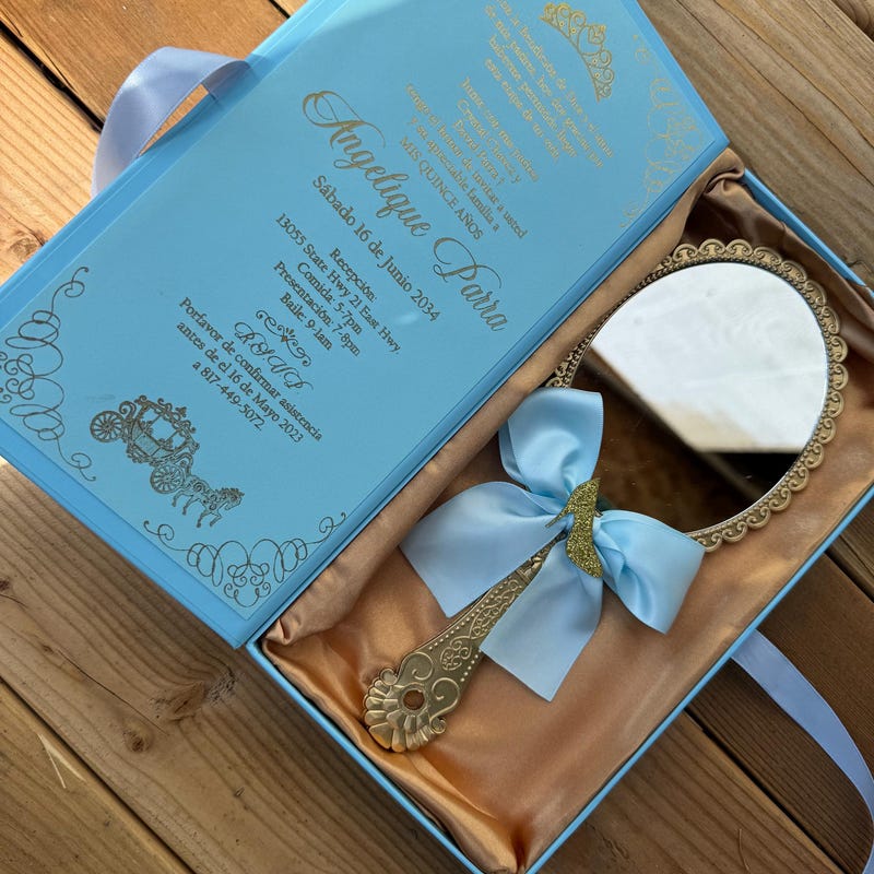 Cinderella Card Box - Etsy