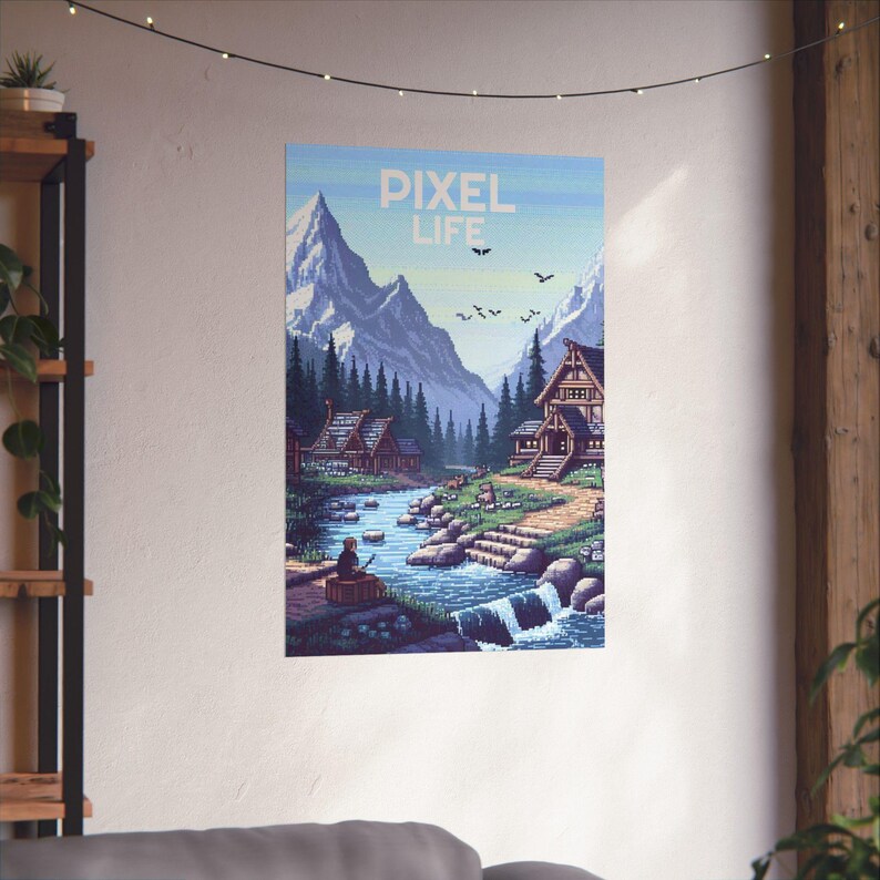 RPG Pixel Art Matte Vertical Poster - Etsy